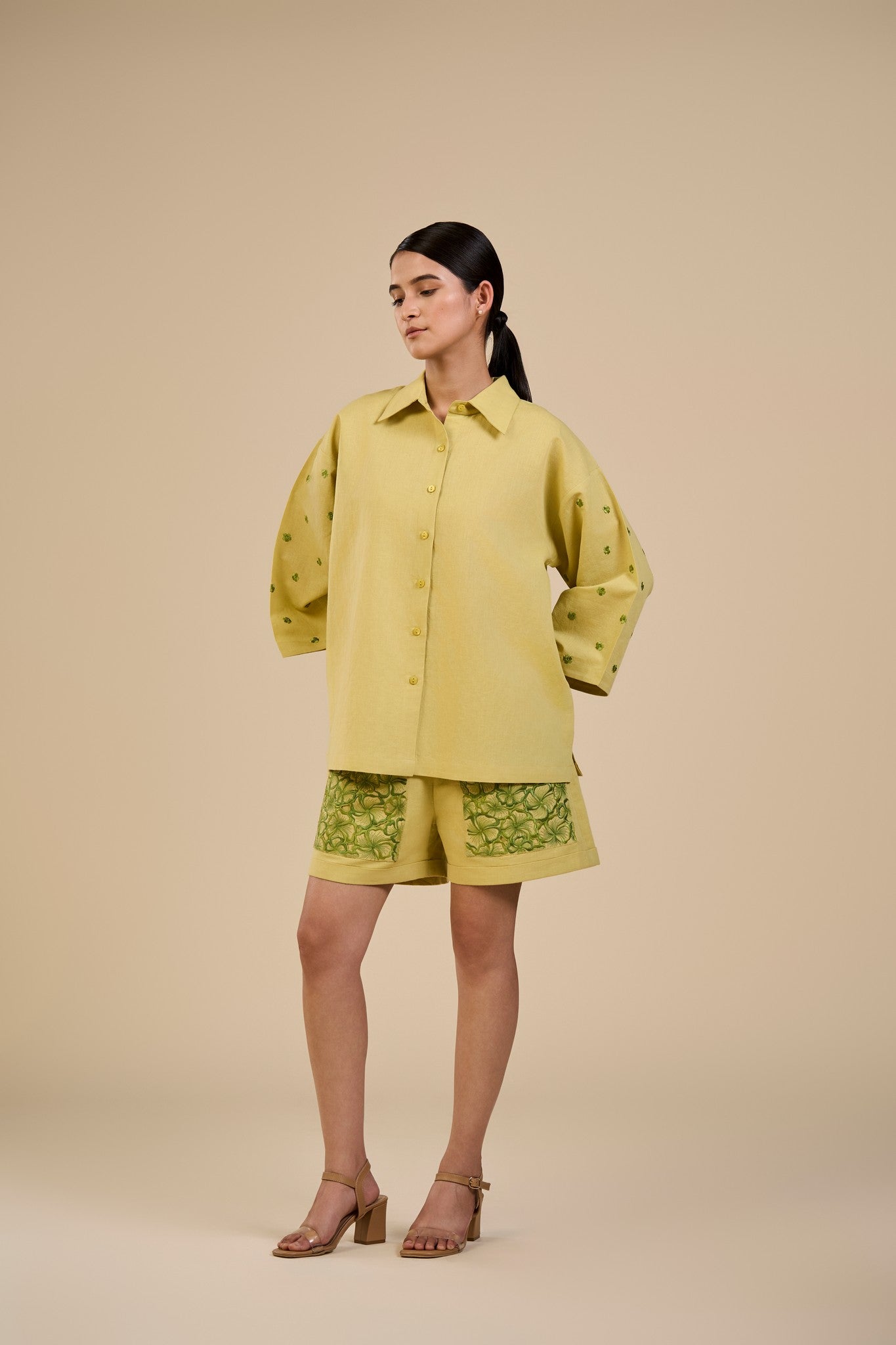Lime Green Co-ord Set – ORIGANILIFE PRIVATE LIMITED