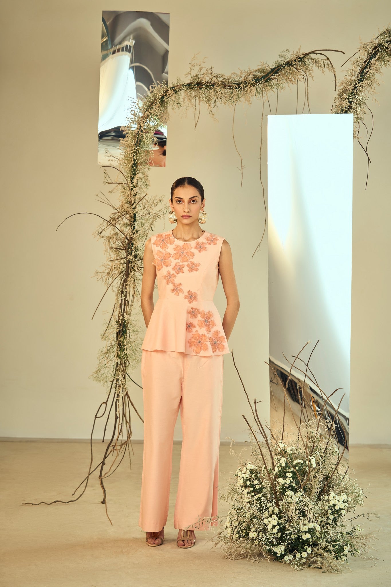 Peach Blossom Co-ord Set – ORIGANILIFE PRIVATE LIMITED