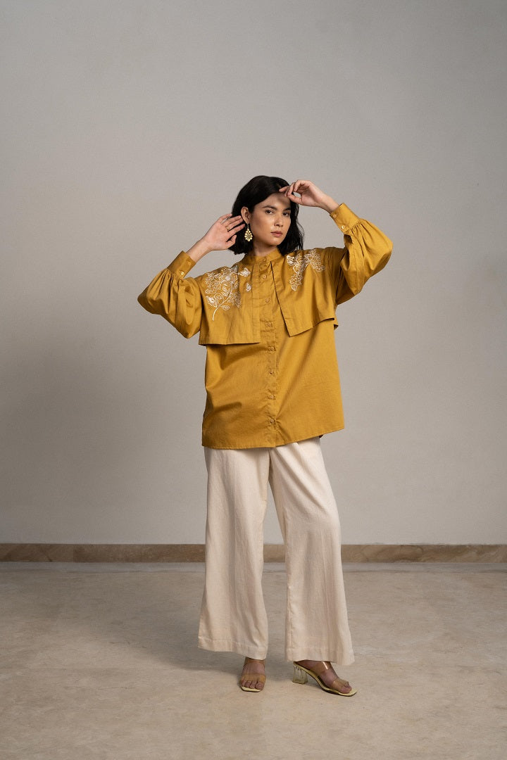 Mustard Winged Shirt – ORIGANILIFE PRIVATE LIMITED